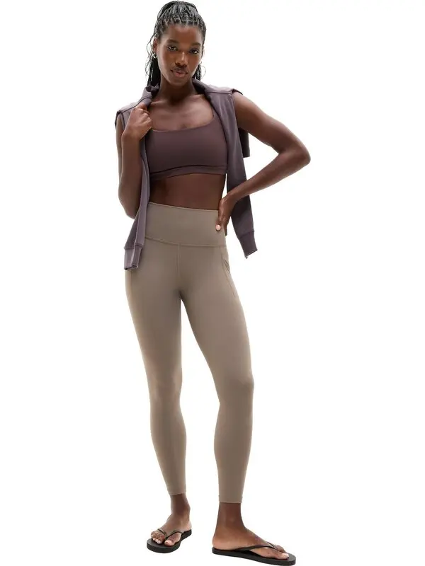 Athleta Salutation Stash High Rise Legging - Umber