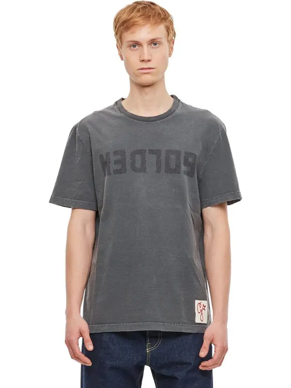 GOLDEN GOOSE Cotton T-shirt - Grey