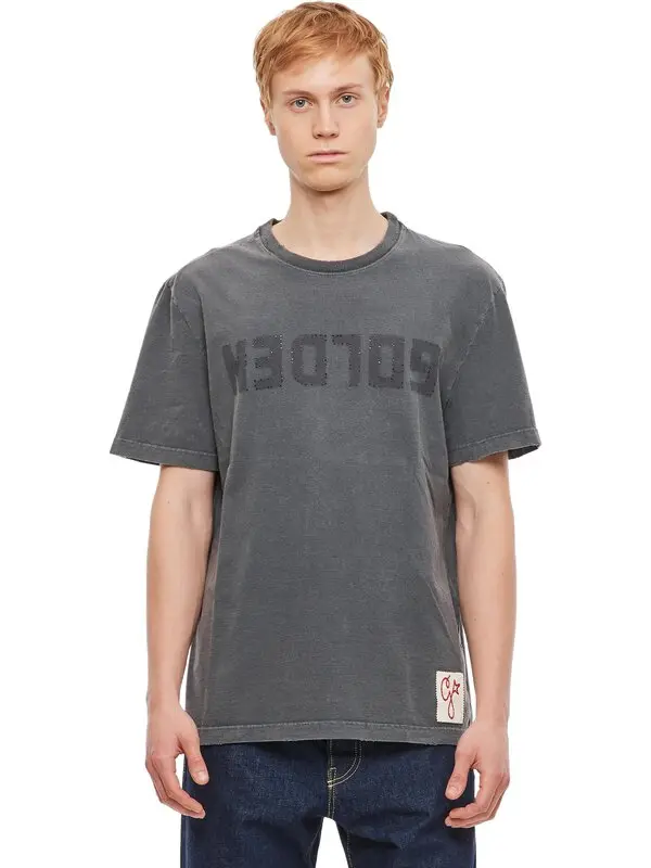 GOLDEN GOOSE T-shirt In Cotone - Grigio
