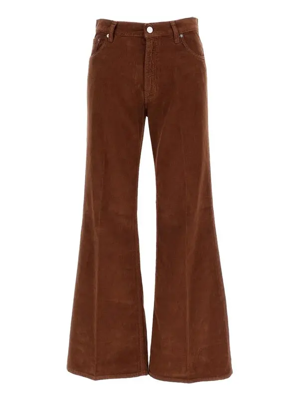 HAIKURE Clara Velvet Trousers - Marrone