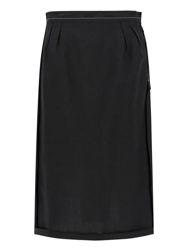 MAISON MARGIELA Anonymity Of The Lining Midi Skirt - Black