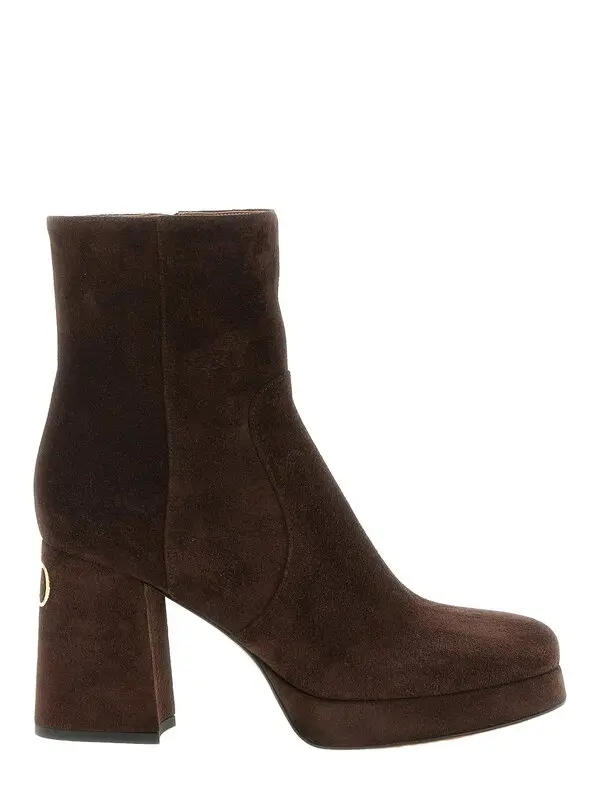 Valentino Garavani Fawcette Ankle Boots - Brown