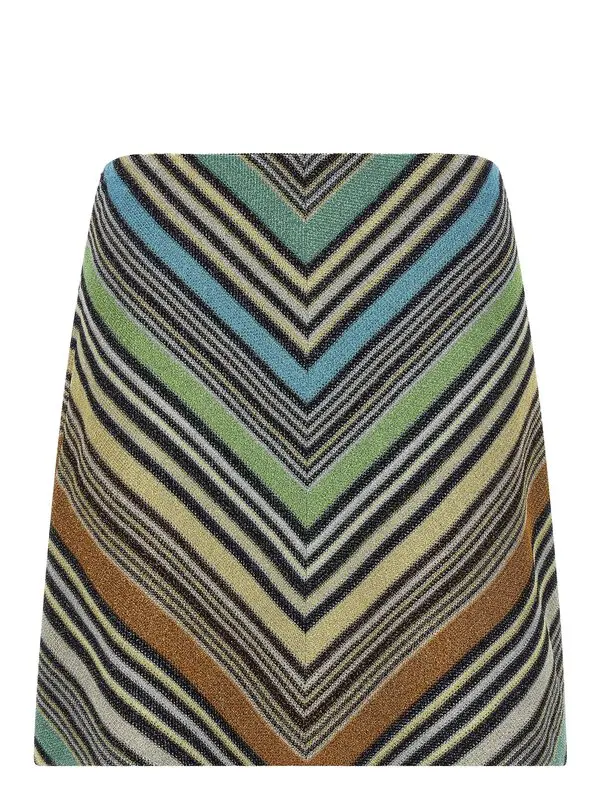 Missoni Geometric Pattern Knit Skirt - Multicolor