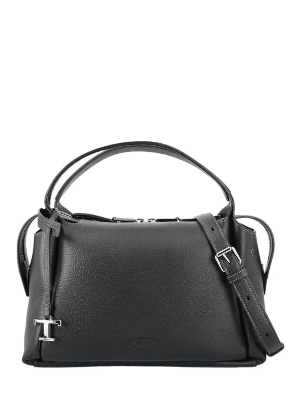 TOD'S Timeless Calf Leather Tote Bag - Black