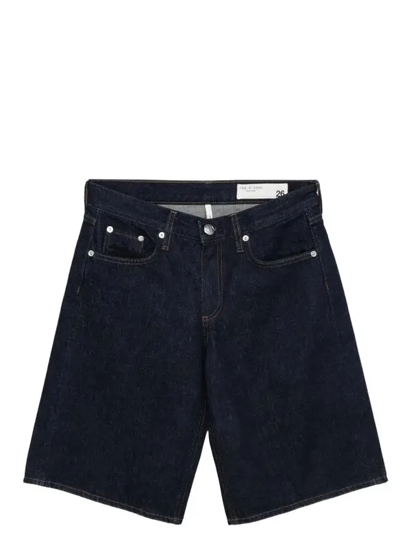 Rag & Bone Button-up Denim Shorts - Black