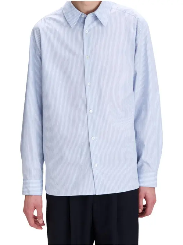 A.p.c. Malo Striped Shirt - Blue-gray