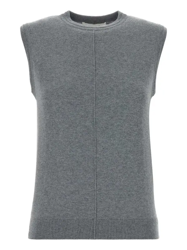 LISA YANG Agnes Sleeveless Knitted Top - Grey