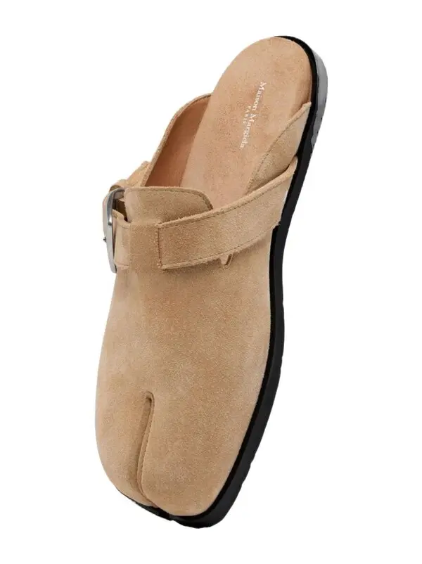 MAISON MARGIELA Tabi Daily Mule With Silver-tone Buckle - Sand