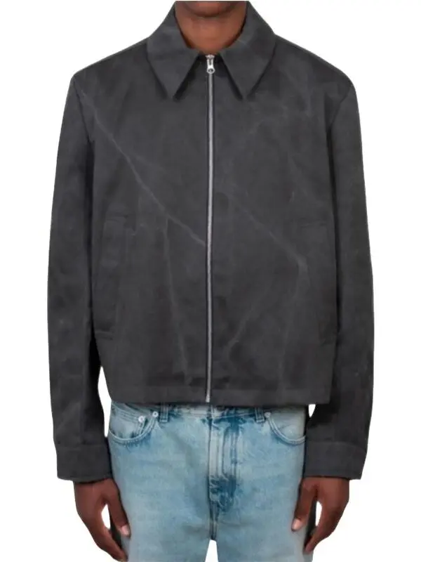 Séfr Tazio Zip-front Jacket - Black