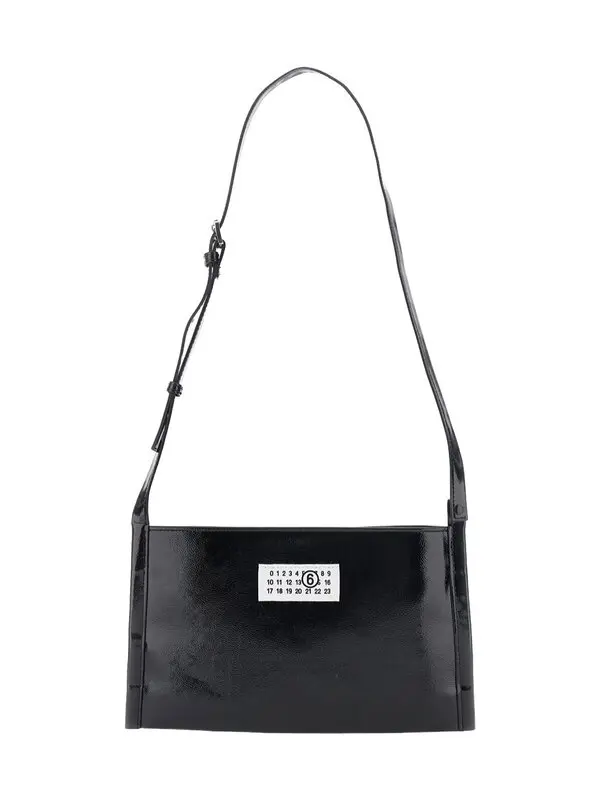MAISON MARGIELA Logo Shoulder Bag - Black