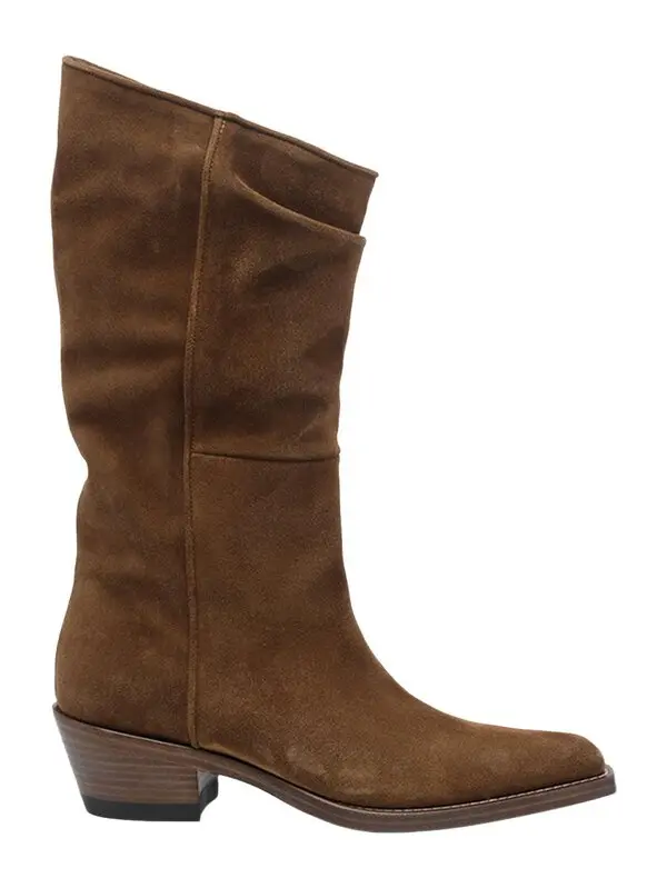 Khaite Clive Mid-heel Boots - Brown