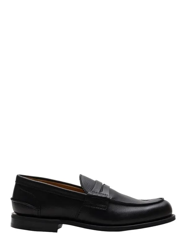 Church's Serrated Tongue Penny Loafers - Black