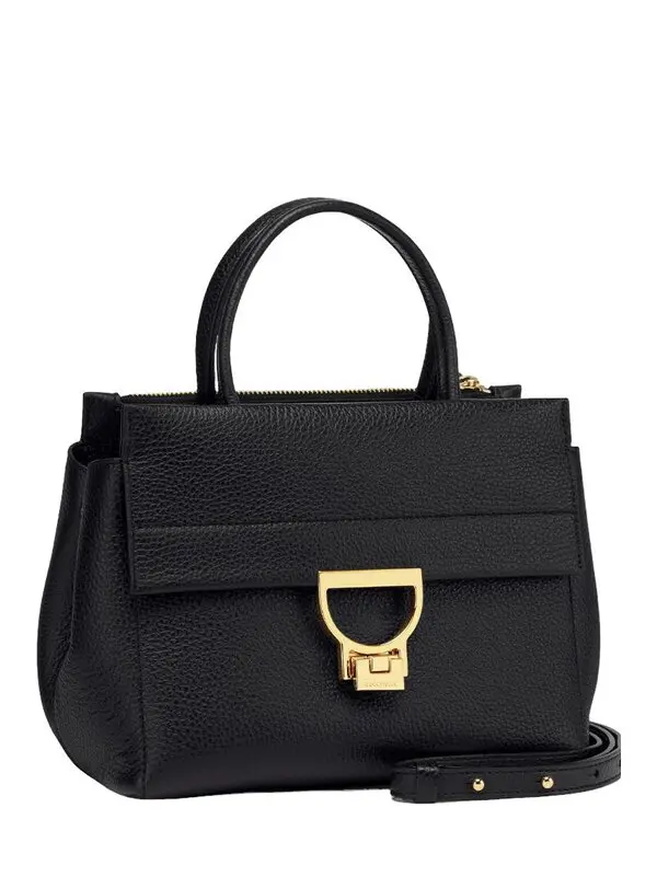 COCCINELLE Medium Arlettis Leather Tote Bag - Black