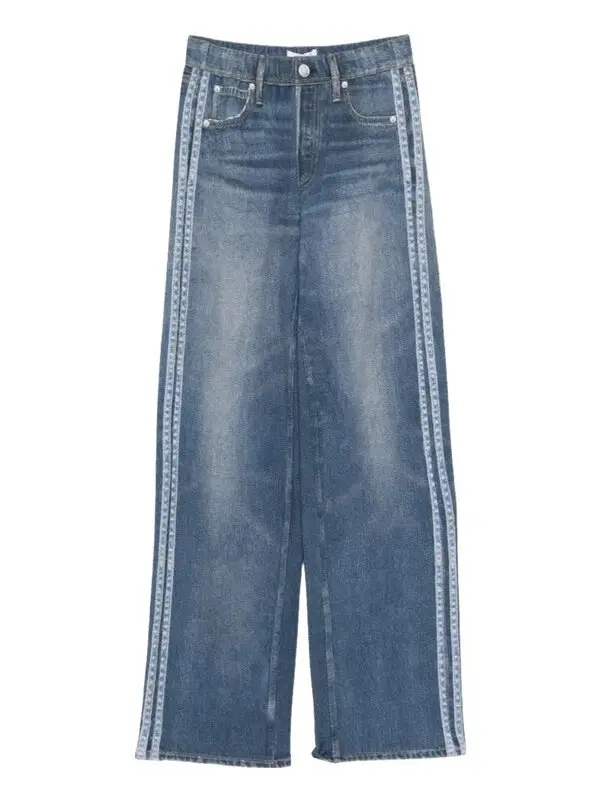 RAG  BONE Rag & Bone Miramar Wide-leg Trousers - Blue