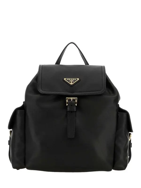 Prada Flap Shoulder Bag - Black