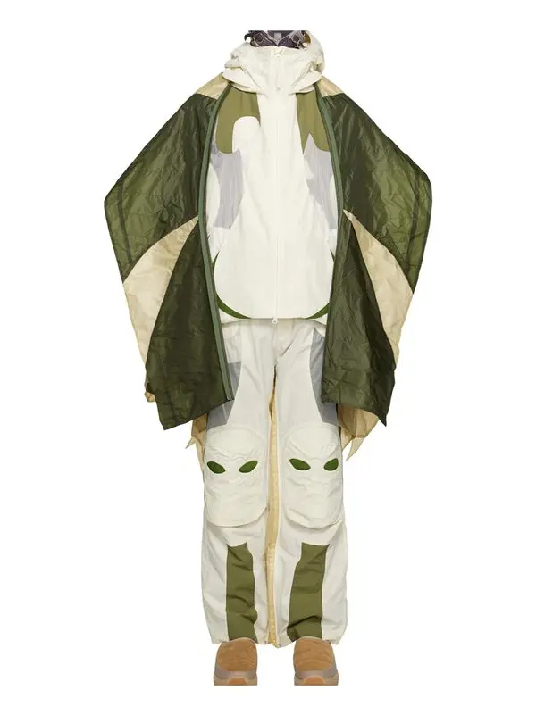 KUSIKOHC Patchwork Hooded Zip-up Jacket - Multicolor