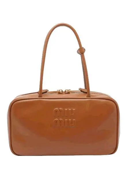 Miu Miu Beau Handbag - Cognac