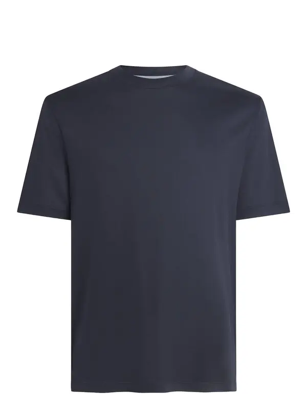 Canali Cotton T-shirt - Navy