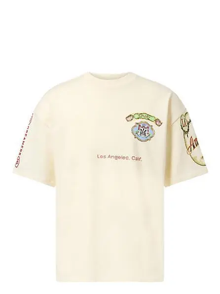 Amiri Vista Skate Graphic Cotton-jersey T-shirt - Ivory