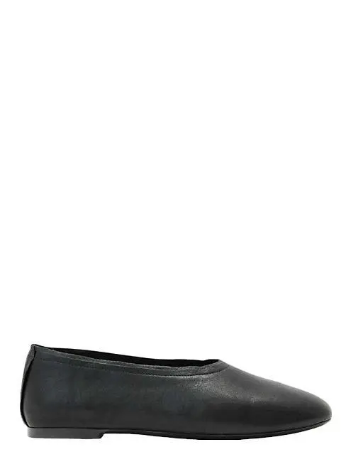 ALLSAINTS Hailee Leather Ballet Flats - Black