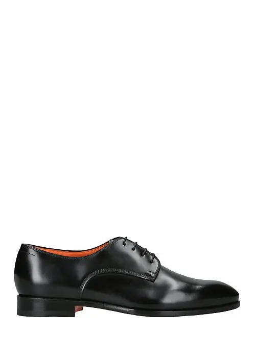 Santoni Adrian Leather Lace-up Shoes - Black