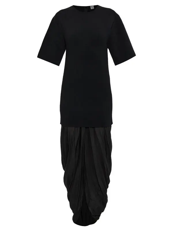 TOTEME Mixed-fabric Dress - Black