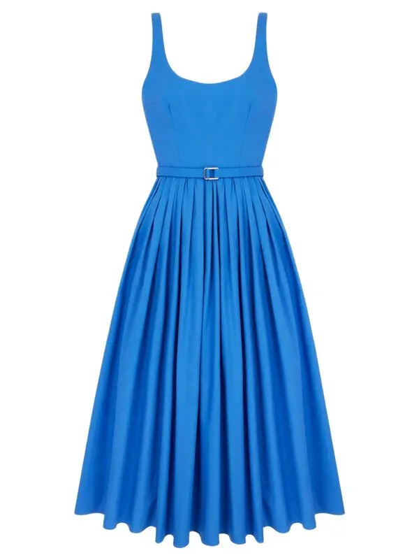 EMILIA WICKSTEAD Eglantine Belted Maxi Dress - Blue