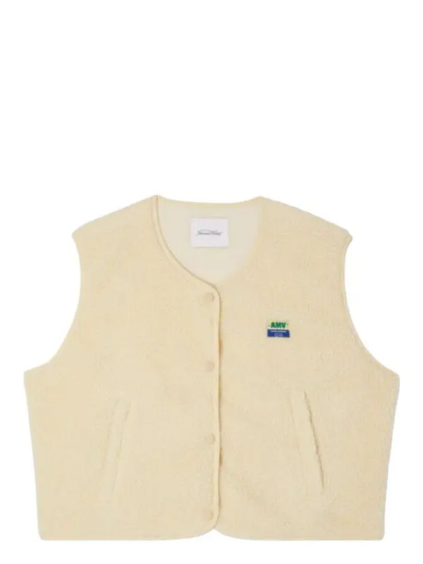 American Vintage Fleece Vest - Nude
