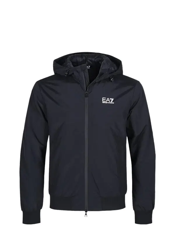 EA7 Hooded Zip Jacket - Black