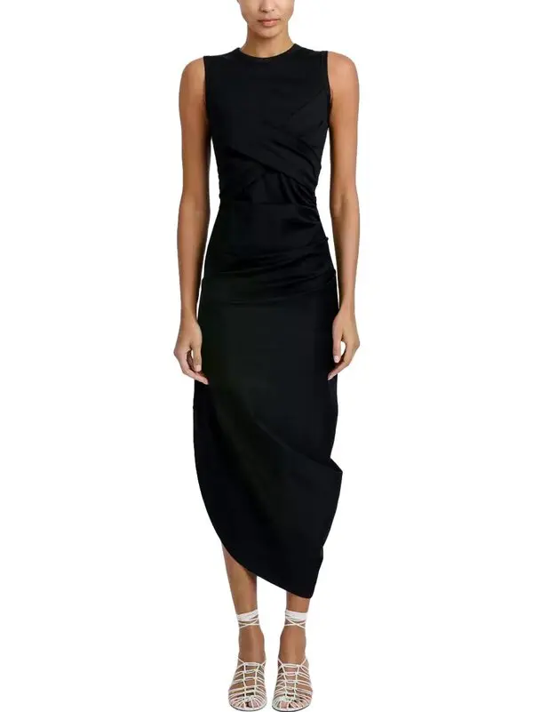 Proenza Schouler Zafira Mercerized Cotton Jersey Dress - Black