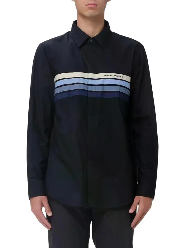 Emporio Armani Logo-print Shirt - Blue