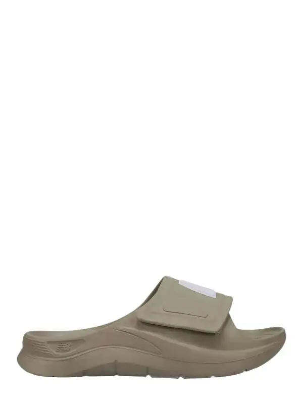 NEW BALANCE 202xa Logo-patch Slides - Neutrals