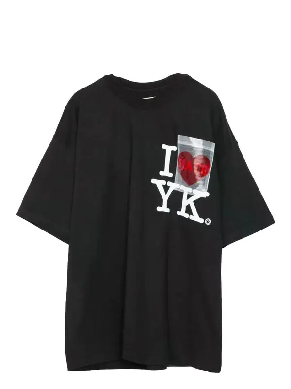 YOSHIOKUBO Cotton T-shirt - Black