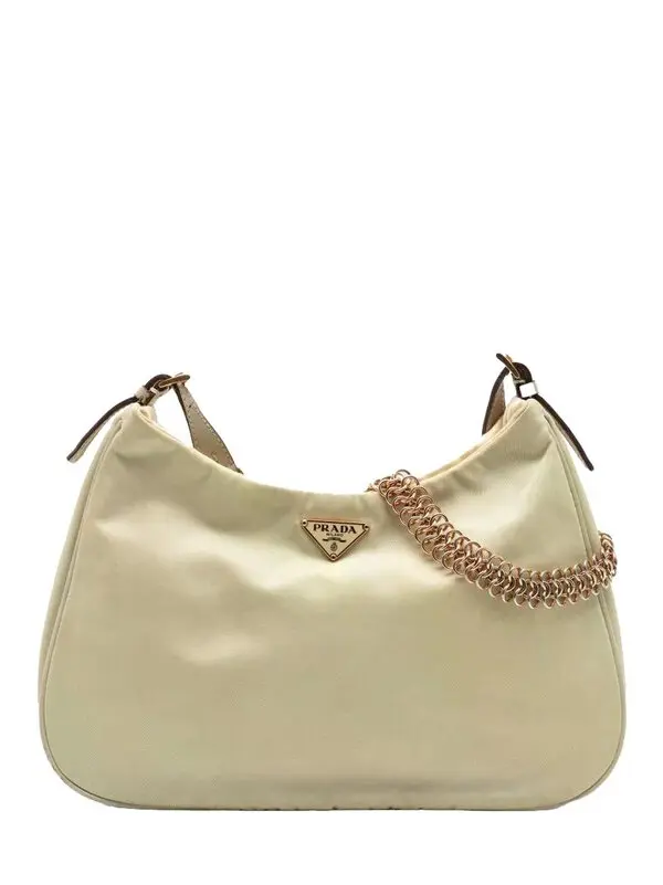 Prada Tessuto Chain Shoulder Bag - Brown