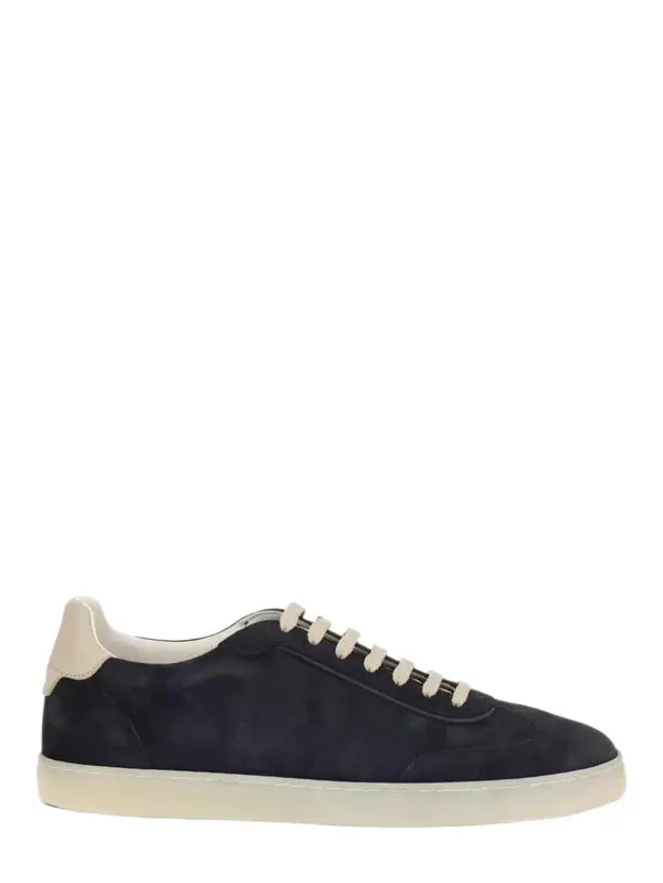 Brunello Cucinelli Suede Lace-up Sneakers - Blue