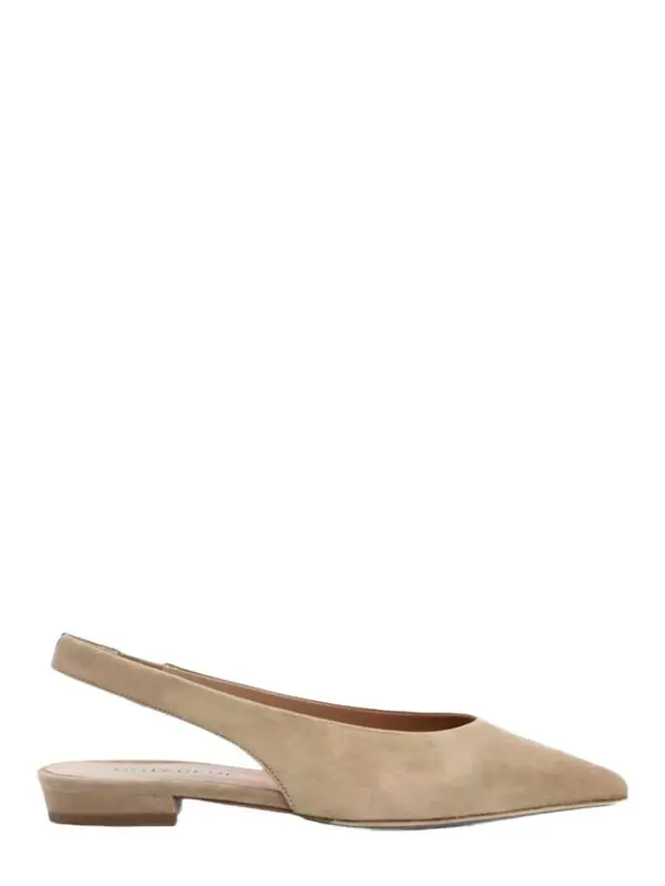 NOTABENE Gisella Square-toe Ballet Flats - Neutrals