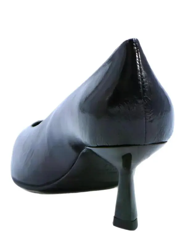 NOTABENE Emmy Patent-finish Square-toe Pumps - Black