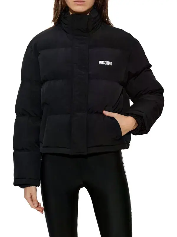 Moschino Print Padded Jacket - Black