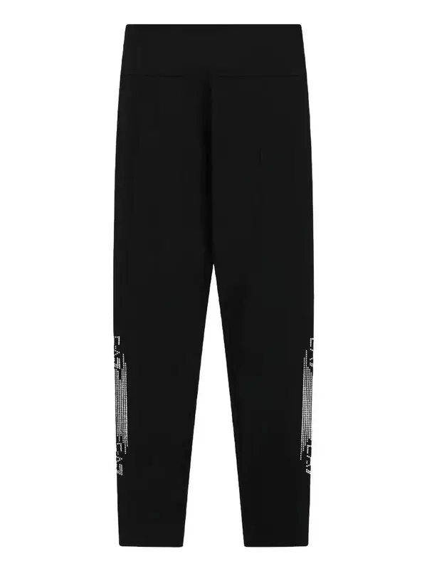 EA7 Rhinestone-embellished Leggings - Black