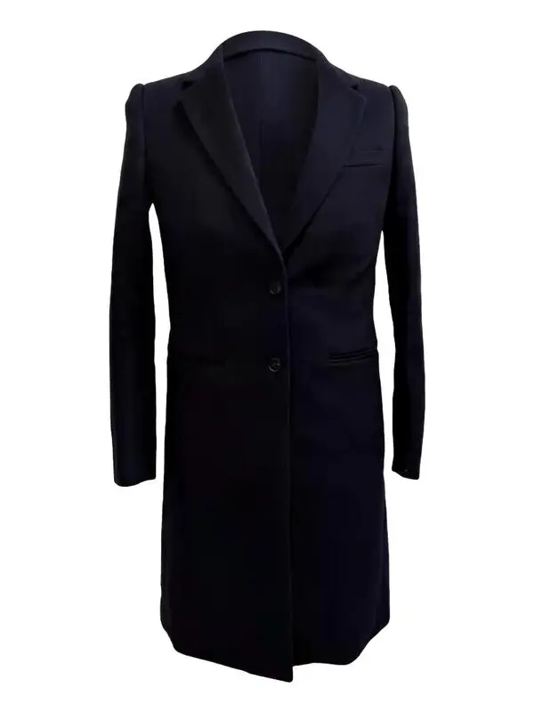 JOSEPH Tailored Single-breasted Coat With Notched Lapels - Blue