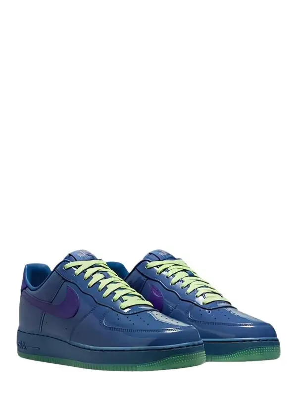 Nike Force 1 Low Qs Patent Sneakers - Blue