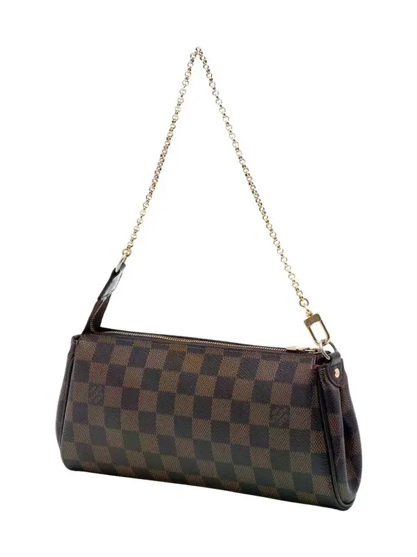 LOUIS VUITTON Damier Ebene Eva Satchel - Brown