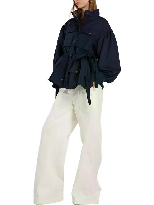 CHRISTY LYNN Marion Drawstring Waist Jacket - Blue