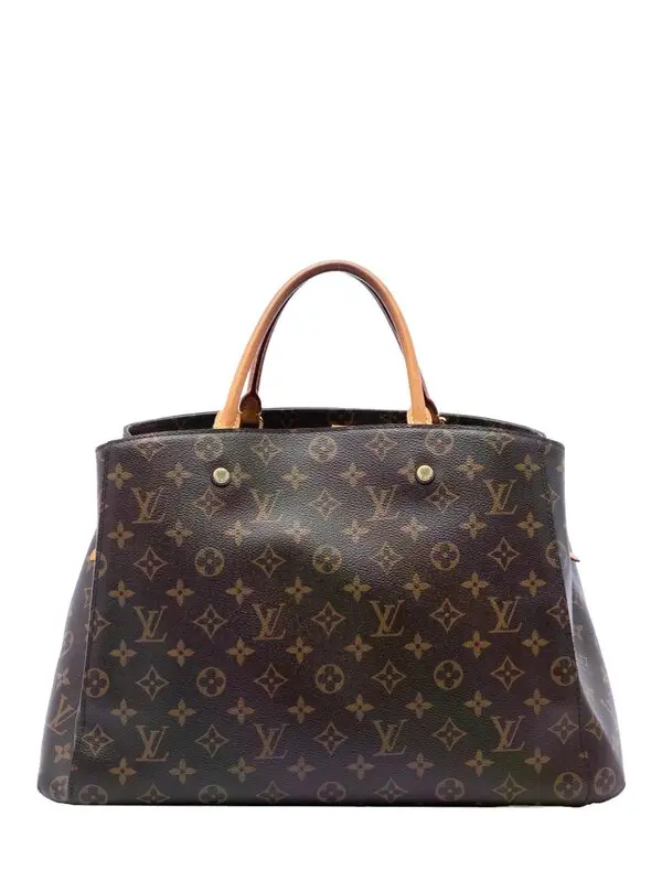 LOUIS VUITTON Monogram Montaigne Gm Satchel - Brown