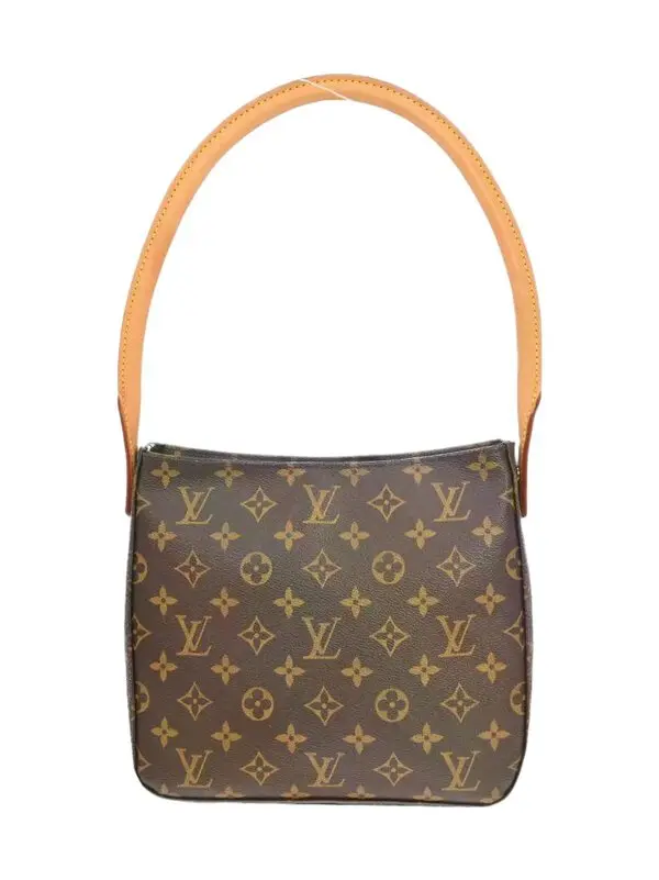 LOUIS VUITTON Monogram Canvas Looping Mm Handbag - Brown