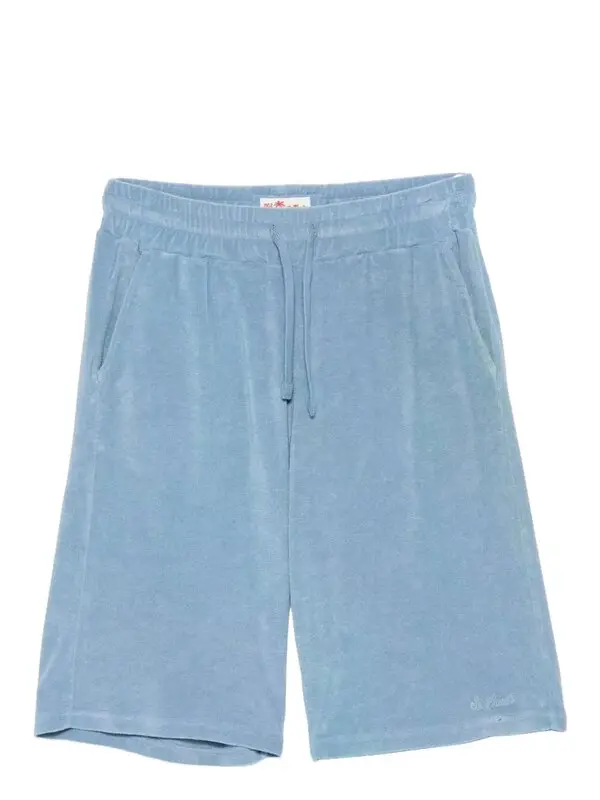 MC2 SAINT BARTH Randle Terry-cloth Drawstring Shorts - Blue