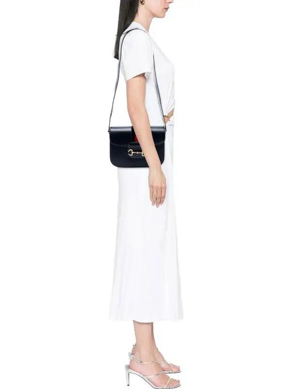 Gucci 1955 Horsebit Shoulder Bag - Blue