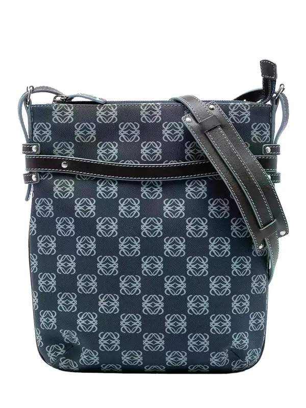 Loewe Anagram Coated Canvas Crossbody Bag - Blue