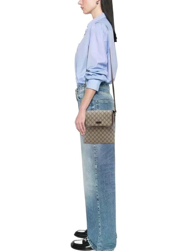 Gucci Gg Supreme Crossbody Bag - Neutrals
