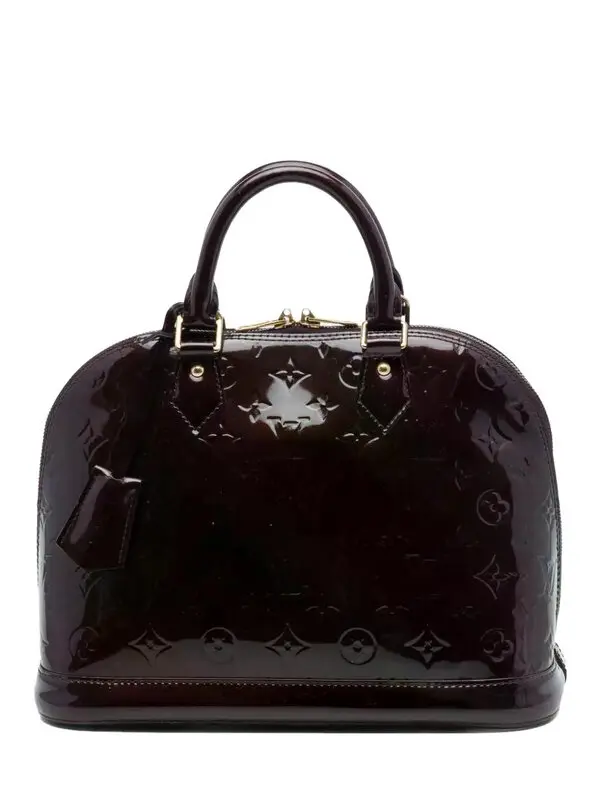 LOUIS VUITTON Monogram Vernis Alma Pm Handbag - Purple